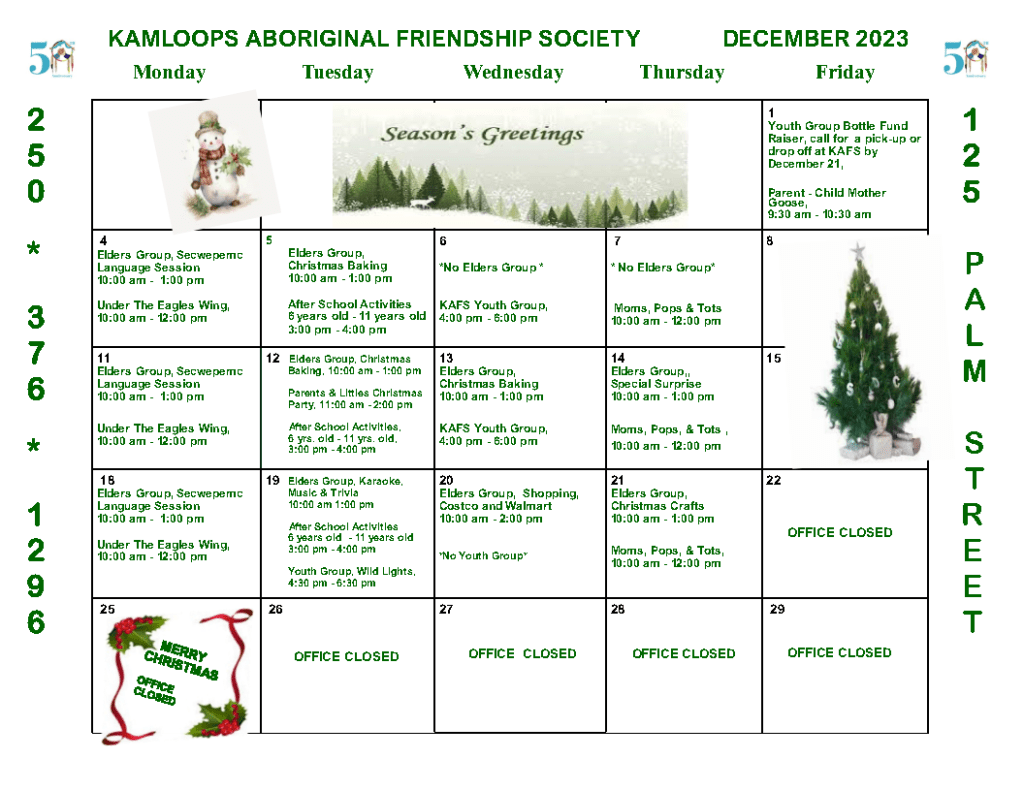 Events from December 12, 2023 – December 12, 2023 – Kamloops Aboriginal ...